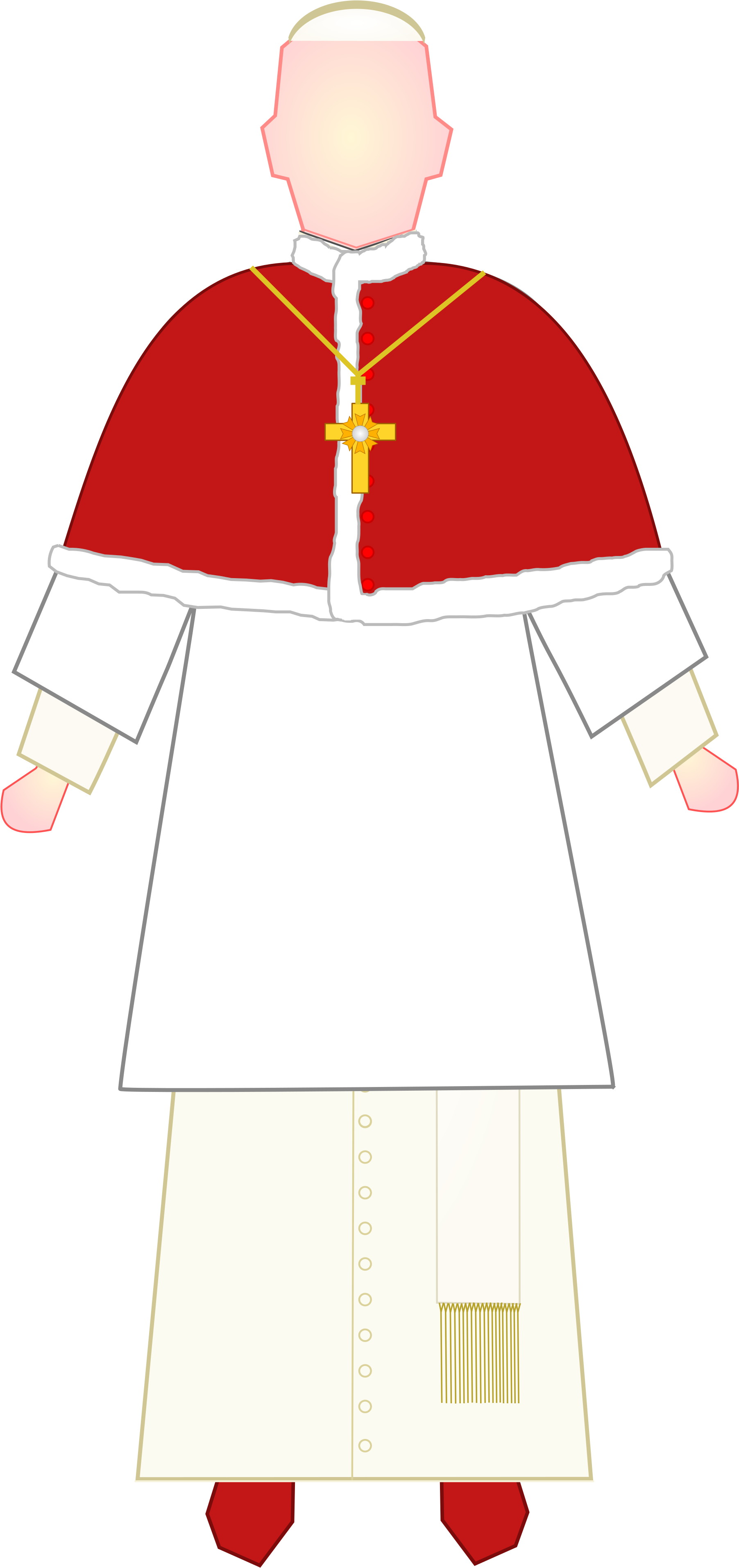 Open - Pope Dress (2000x4068), Png Download