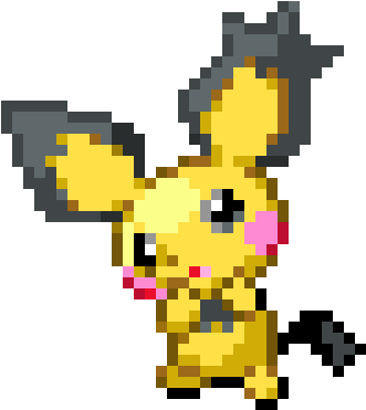 Download Pichu - Spiky Eared Pichu Sprite | Transparent PNG Download ...