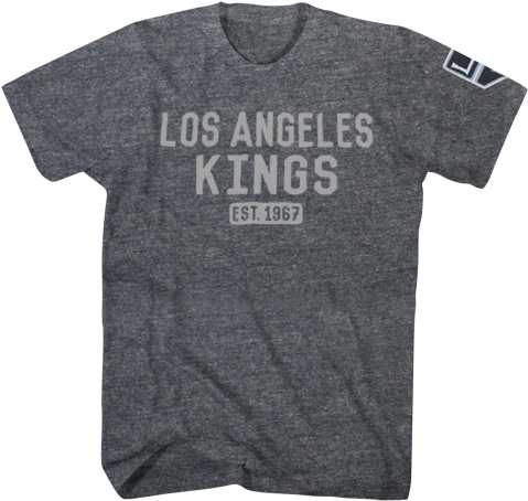 La Kings Shield Logo Hoist T-shirt - Man Up Popeye (500x667), Png Download