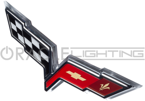 Chevy Corvette C6 Illuminated Emblem - Emblem (480x390), Png Download