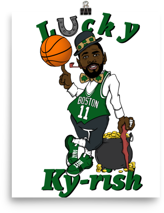 Lucky "ky-rish" Kyrie Logo Poster - Kyrie Irving (1000x1000), Png Download