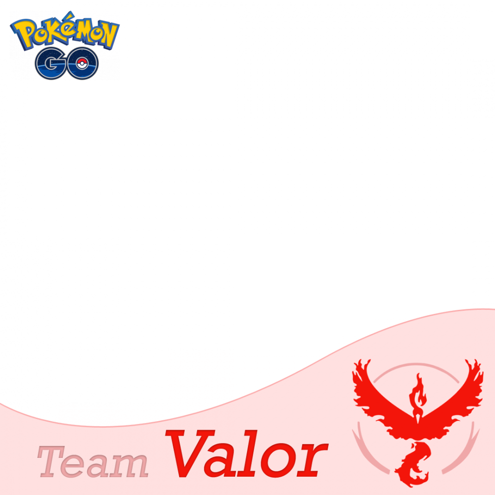 Download Team Valor Pokemon Go Profile Picture Frame Filter - Profile ...