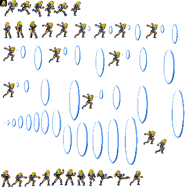 Black Canary - Black Flash Sprite Sheet (379x379), Png Download