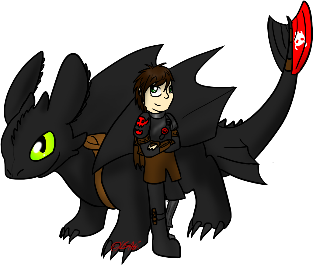 Download Hiccup And Toothless - Cartoon | Transparent PNG Download ...