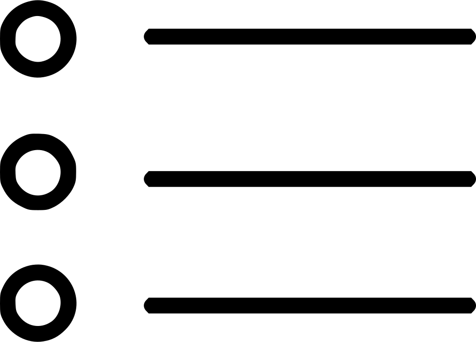 Download Round Bullet Points - Bullet Points Icon Png | Transparent PNG ...