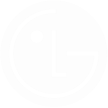 Lg Logo - White (450x450), Png Download