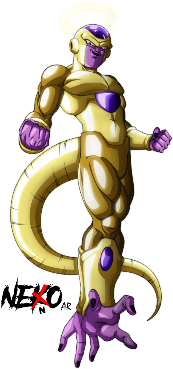 Frieza By Nekoar - Golden Frieza Angel Png (653x1224), Png Download