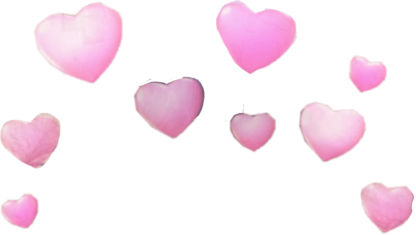 Snapchat Heart Filter Transparent (606x343), Png Download