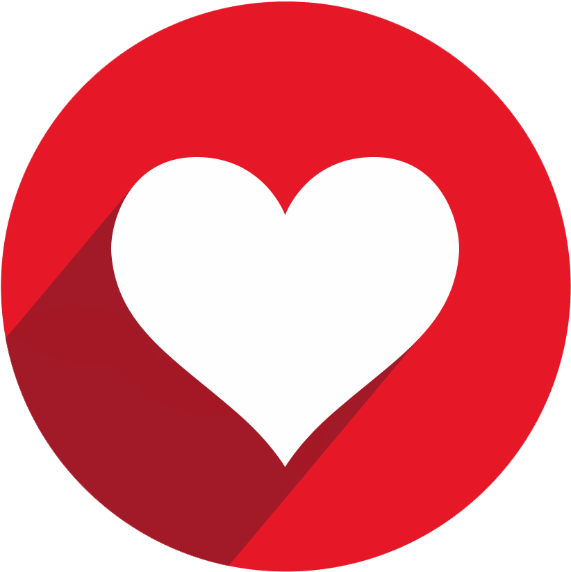 Download Facebook Heart Icon Download - Youtube Logo Circle Png ...