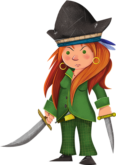 Anne Bonny - Cartoon (800x600), Png Download