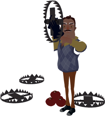 Neighbor - Roblox Hello Neighbor The Neighbor (420x420), Png Download