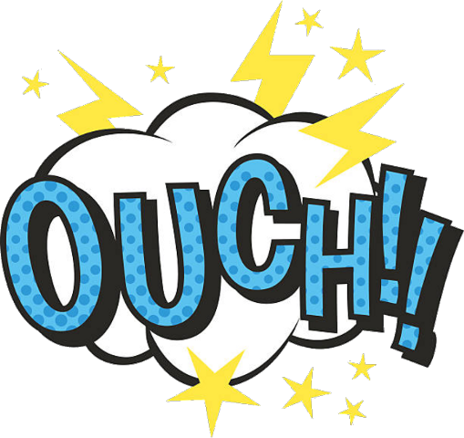 Pop Art Png Ouch (509x480), Png Download