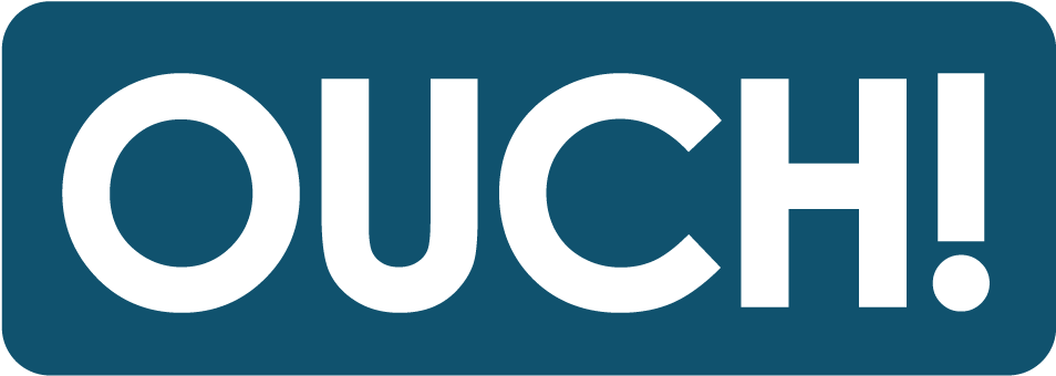 Ouch Logo - Ouch! (1000x435), Png Download