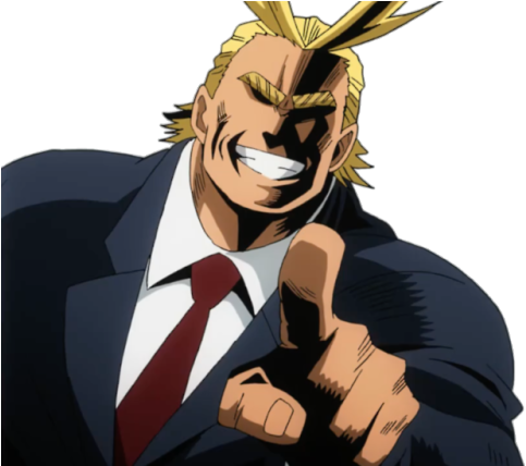 A Transparent All Might - Chibi All Might Transparent (500x427), Png ...