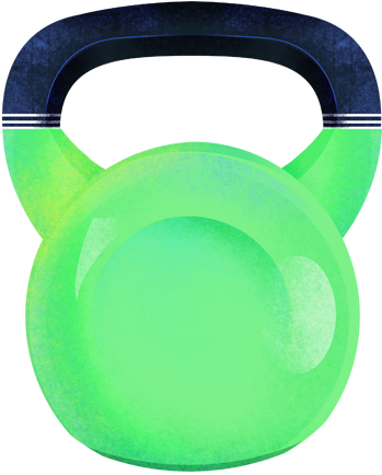 Kettlebell - Green Kettlebell Png (600x600), Png Download