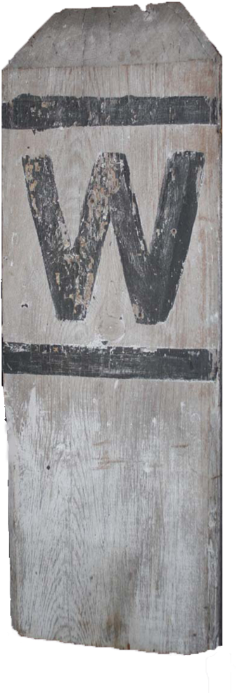 Vintage Wood Railroad Whistle Post Marker Rr Sign - Plywood (1024x1024 ...