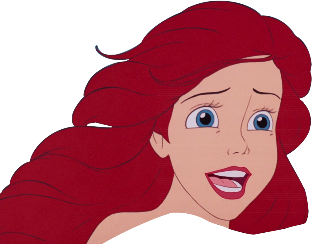 Ariel Png Transparent - Disney Princess Ariel Face (1024x802), Png Download