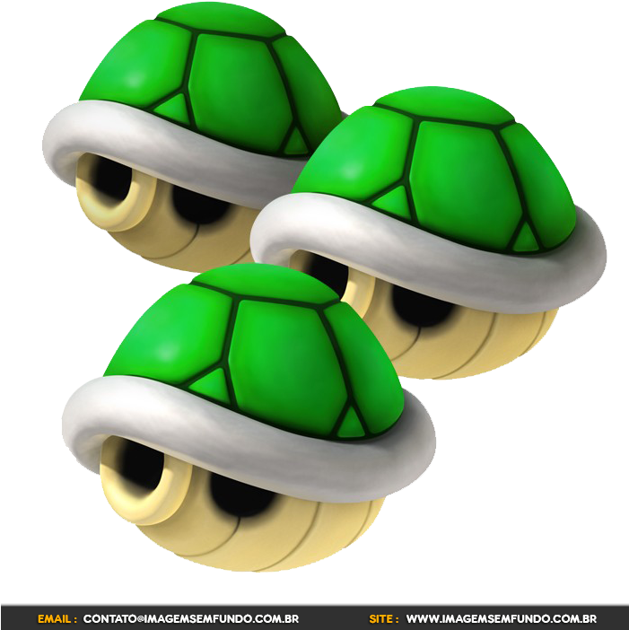 Png Resolução - Mario Kart Green Shell (700x728), Png Download