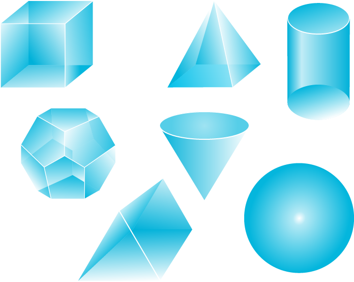 3 D Shapes Png (786x615), Png Download