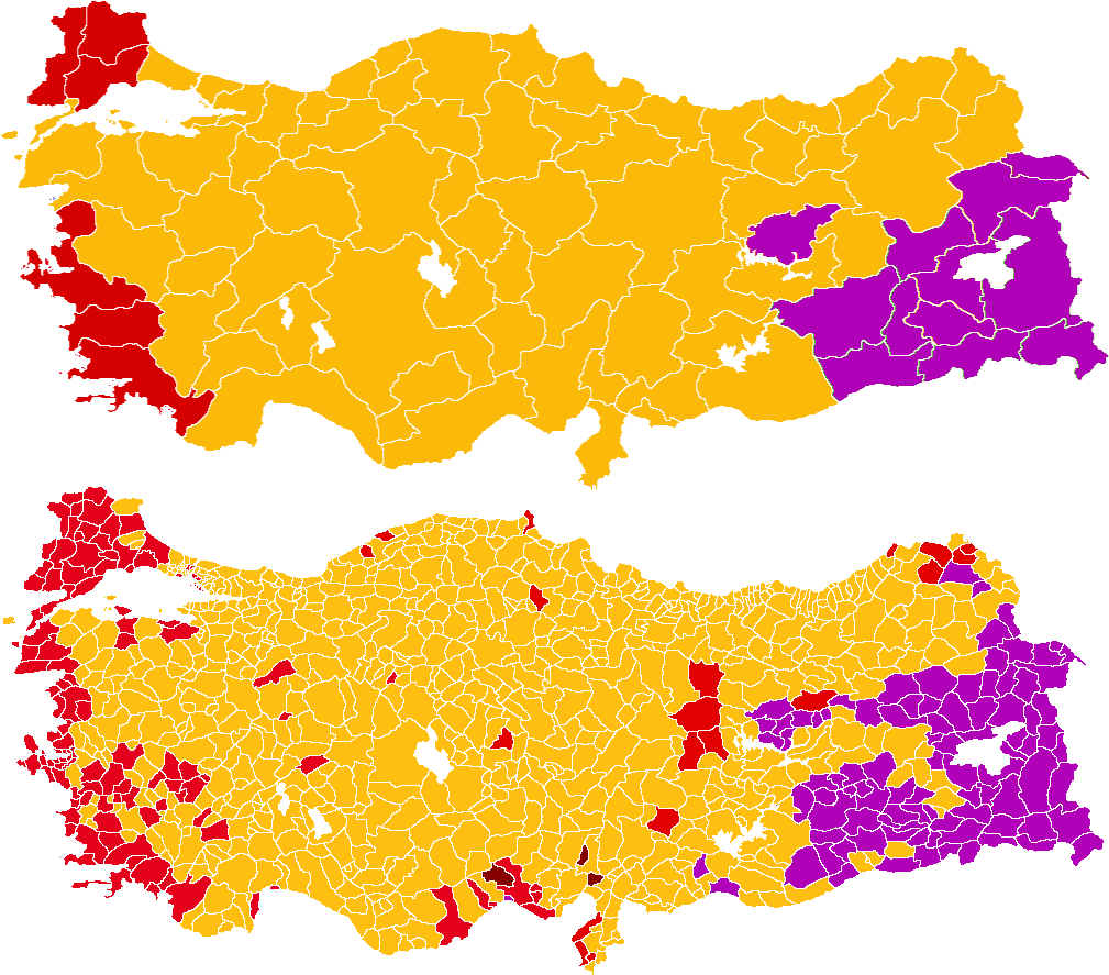 Turkish General Election, November 2015 Map - Results Turkey Election ...