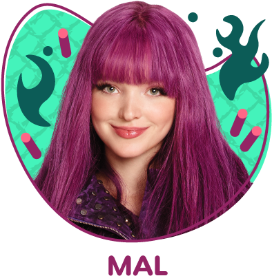 Mal Descendientes 2 Peinados (401x400), Png Download