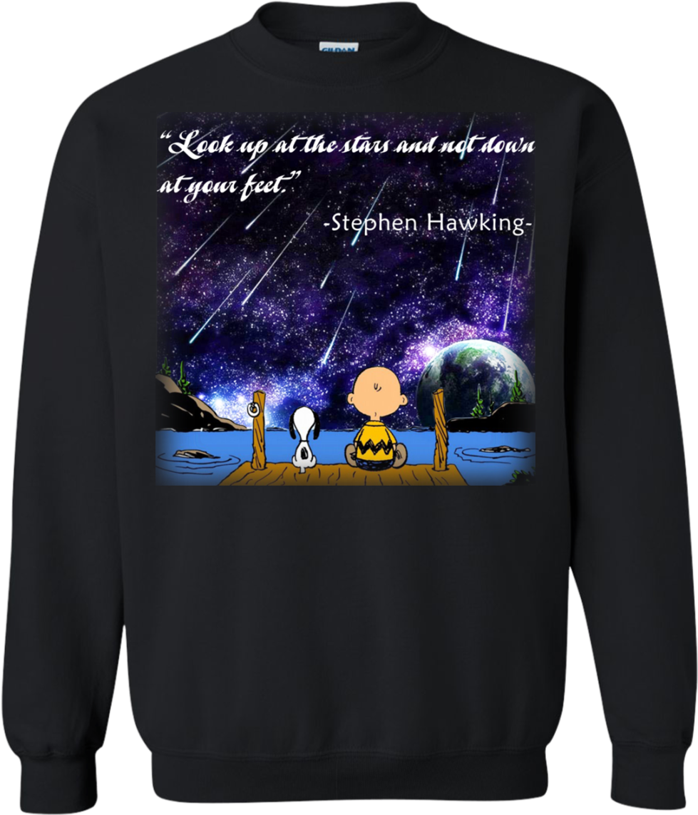 Snoopy & Charlie Brown Look Up At The Stars And Not - Steiner Sports ...