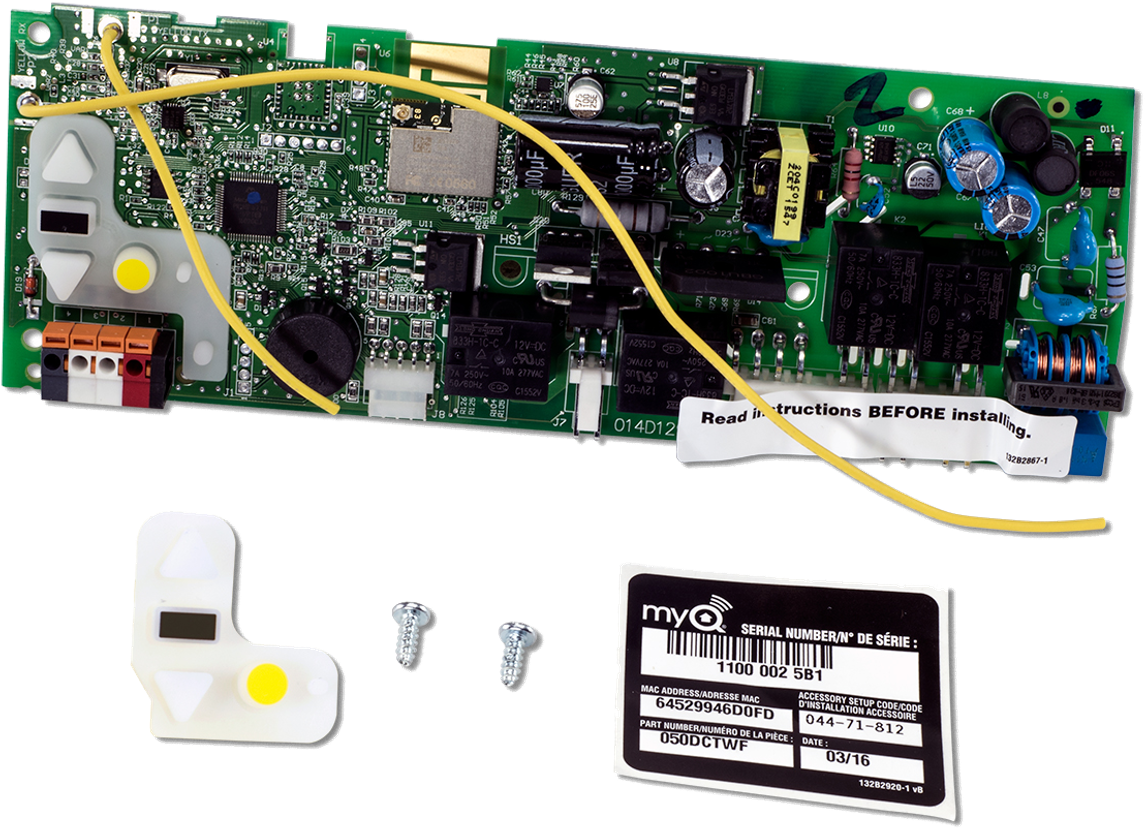 050dctwf Receiver Logic Board, Dc, Wifi, Non Lock - Liftmaster 09 ...