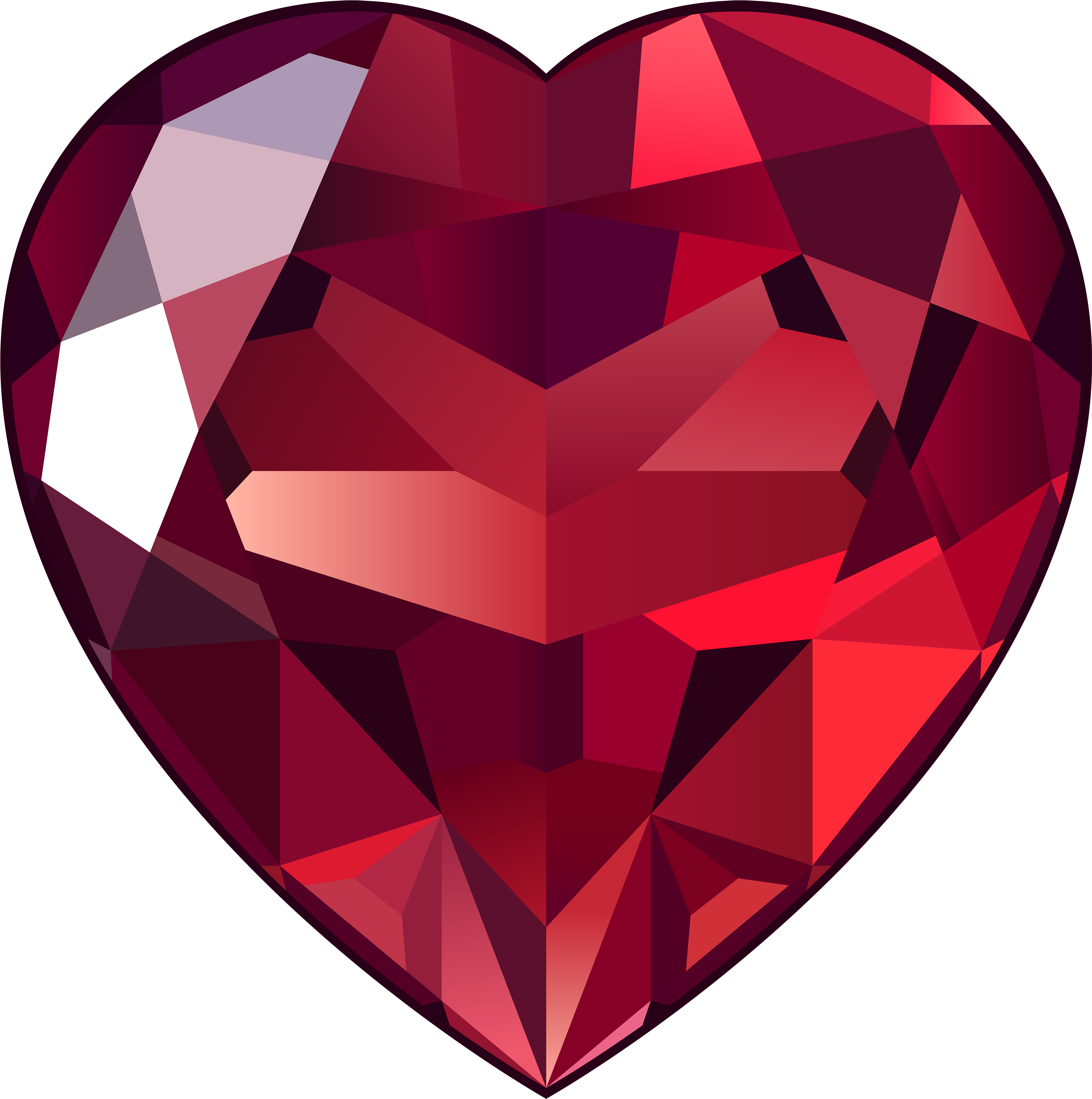 Ruby Heart Png Clipart (3976x4000), Png Download