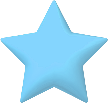 Lucky Star - Super Mario Blue Star (480x480), Png Download