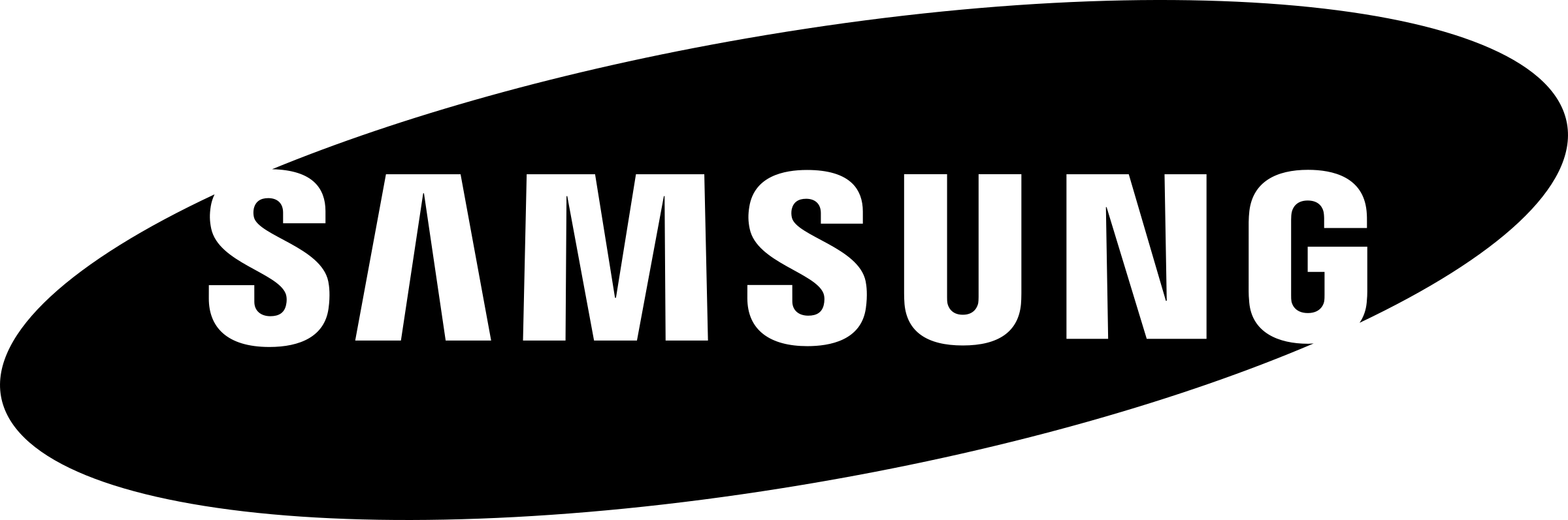 Samsung Logo - Samsung Logo Png Black (2400x797), Png Download