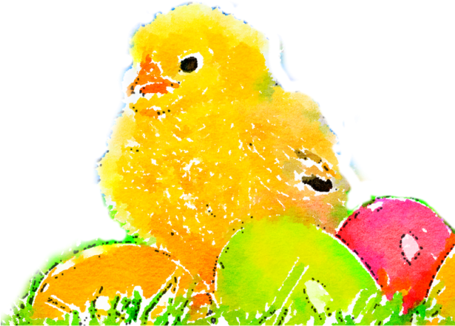 Download Easter Chick, Easter, Chick, Watercolor Png And Psd - Psd ...