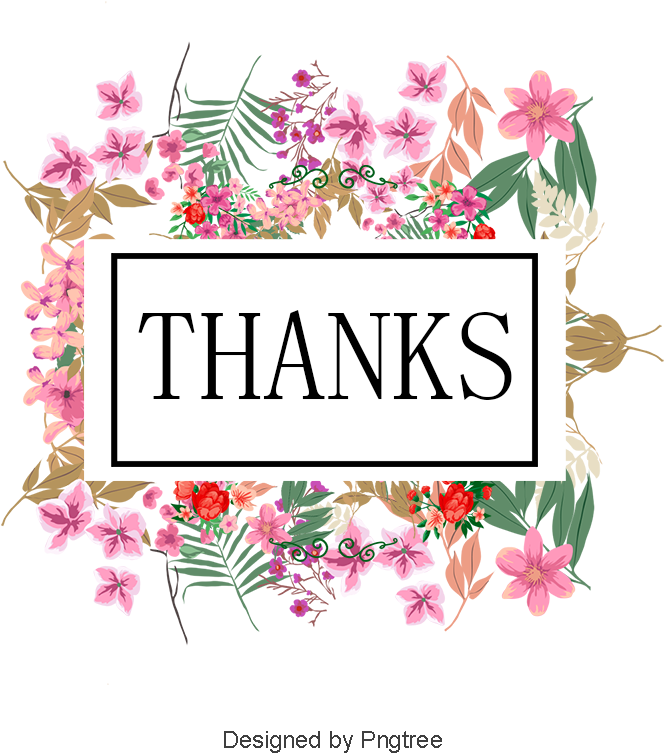 Thank Word Flowers, Flower, Vector, Thank You Png And - Portable ...