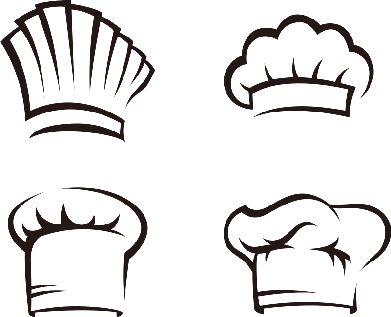 Chef Hat Pictures Painted, Chef Hat, -painted Chef's - Vector (800x800 ...