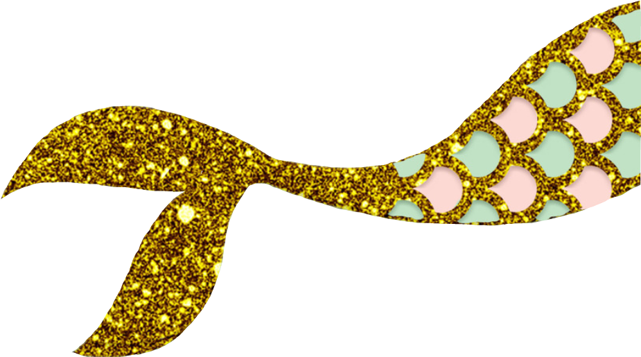 Download Banner Royalty Free Stock Mermaid Gold Glitter Free - Glitter ...