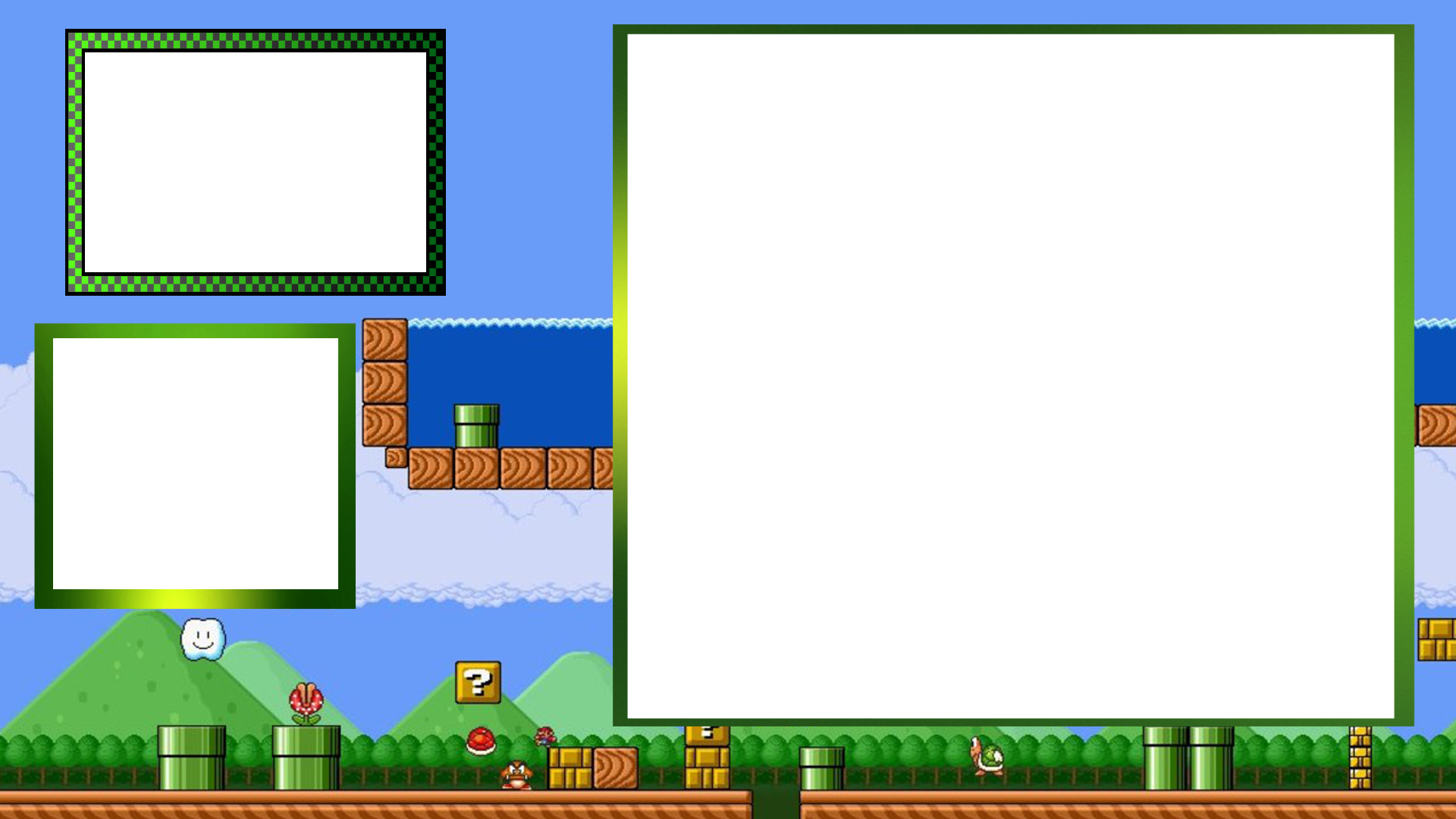 Mario Twitch Overlay - Video Game (1920x1080), Png Download