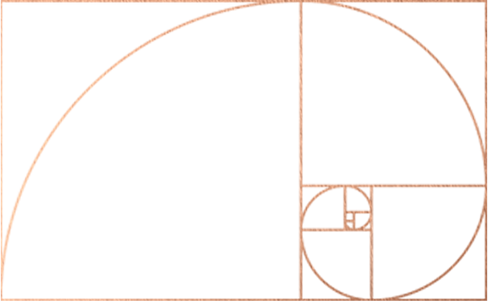 The Golden Ratio - Fibonacci Spiral Note Cards (1680x1036), Png Download