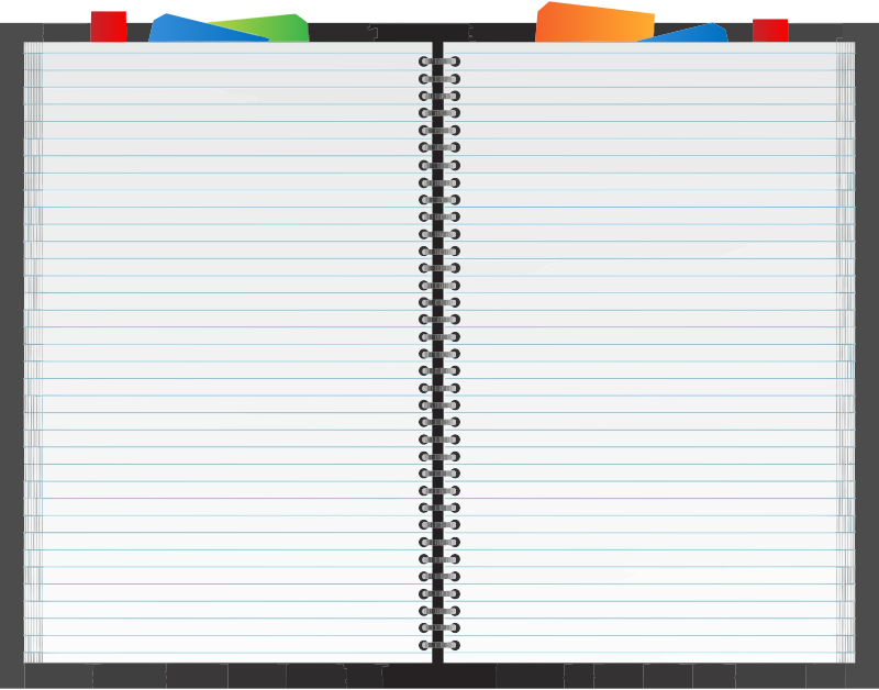 Notebook Paper Png Download - Book From Top Png (800x628), Png Download