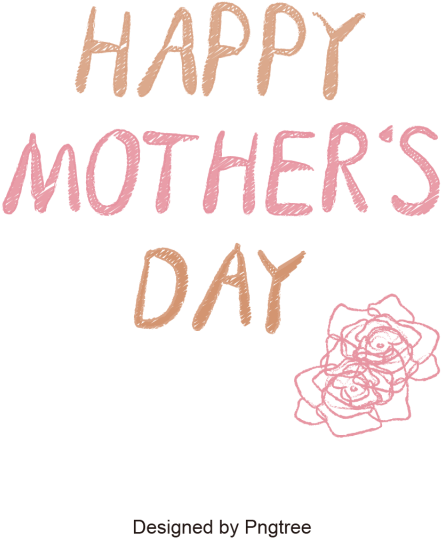 Happy And Warm Font Design For Mother's Day, Happy - Sketch (640x640 ...