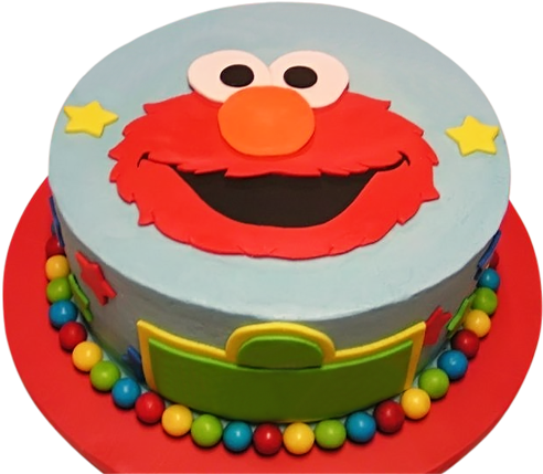 Elmo Birthday Png - Elmo Cake (500x500), Png Download