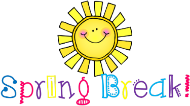 Clipart Teacher Spring - Spring Break (574x247), Png Download