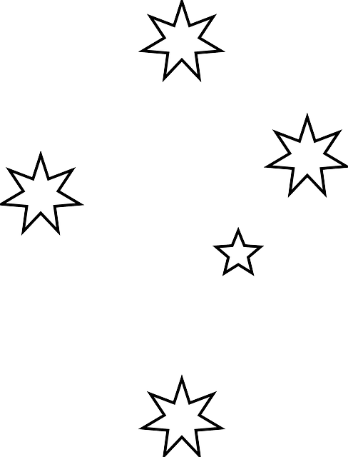 Png - Southern Cross White Png (488x640), Png Download