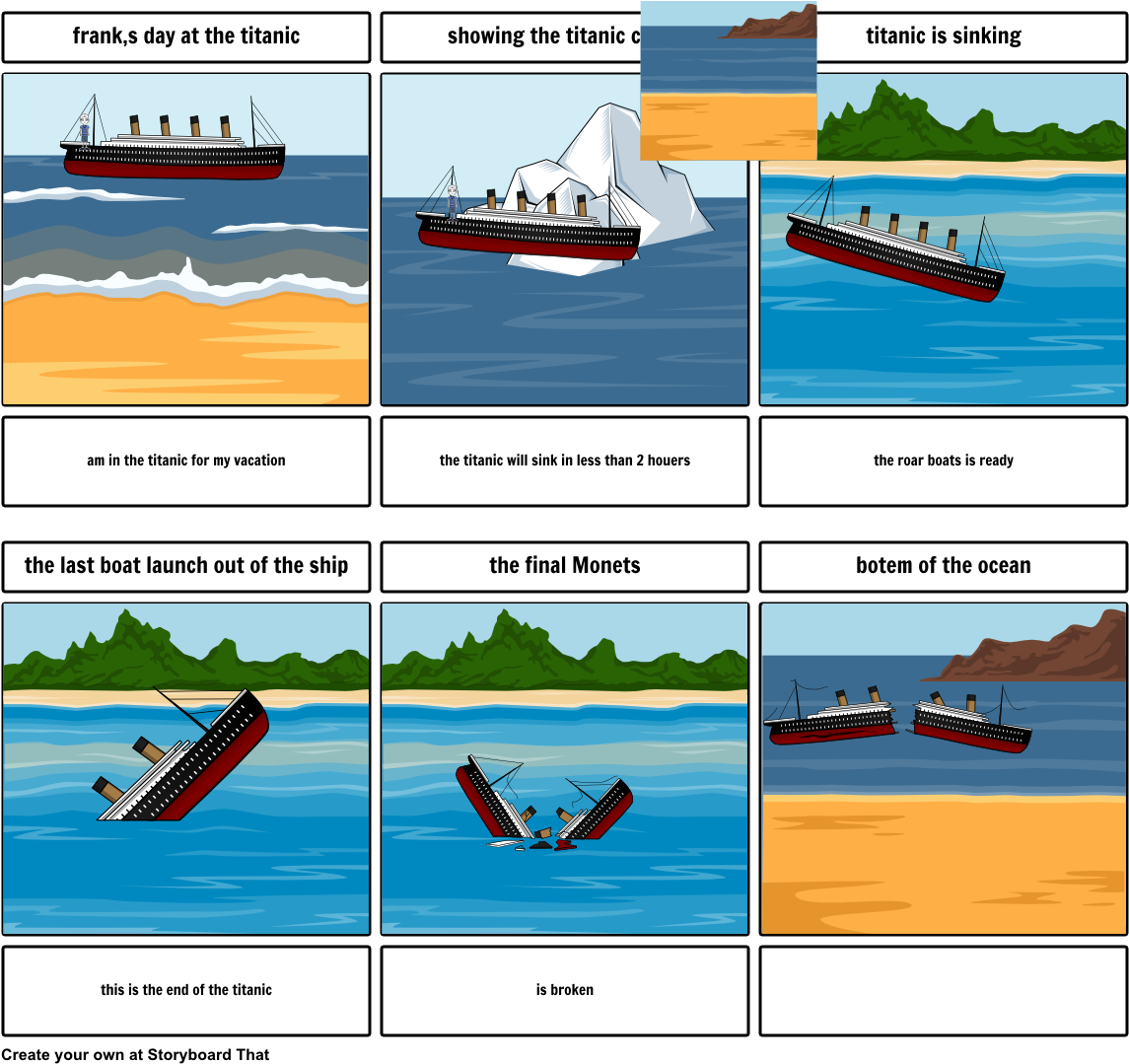Titanic - Storyboard Of Titanic Pdf (1164x1086), Png Download