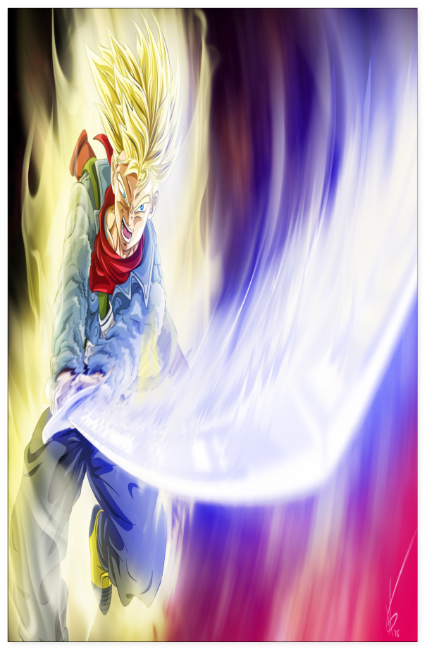 Download Ss Rage Future Trunks Poster - Trunks | Transparent PNG ...