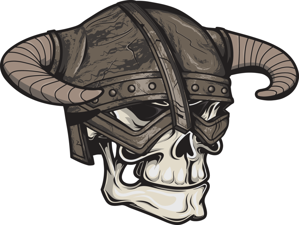 Dragonborn Skull (1000x753), Png Download