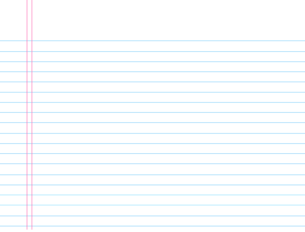 Transparent Lined School Notebook Paper Sheet Png Image - Colorfulness ...