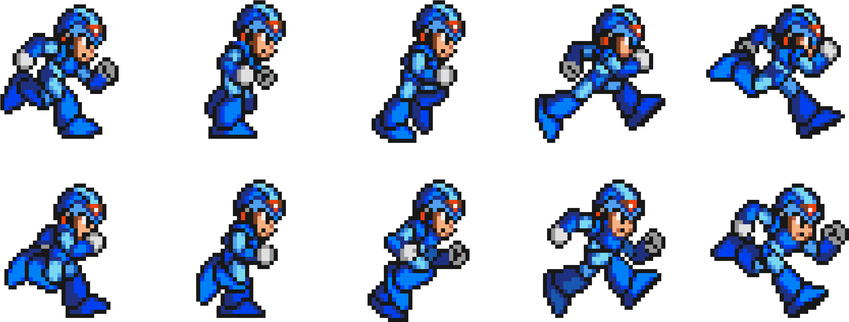 Exemplo De Spritesheet - Sprites 2d Png (2860x1144), Png Download