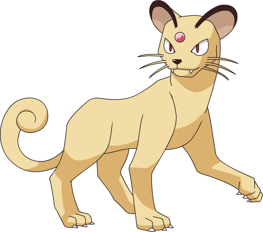 Pokemon Meowth Evolution Chart 58243 Softblog - Persian Pokemon Png (879x775), Png Download