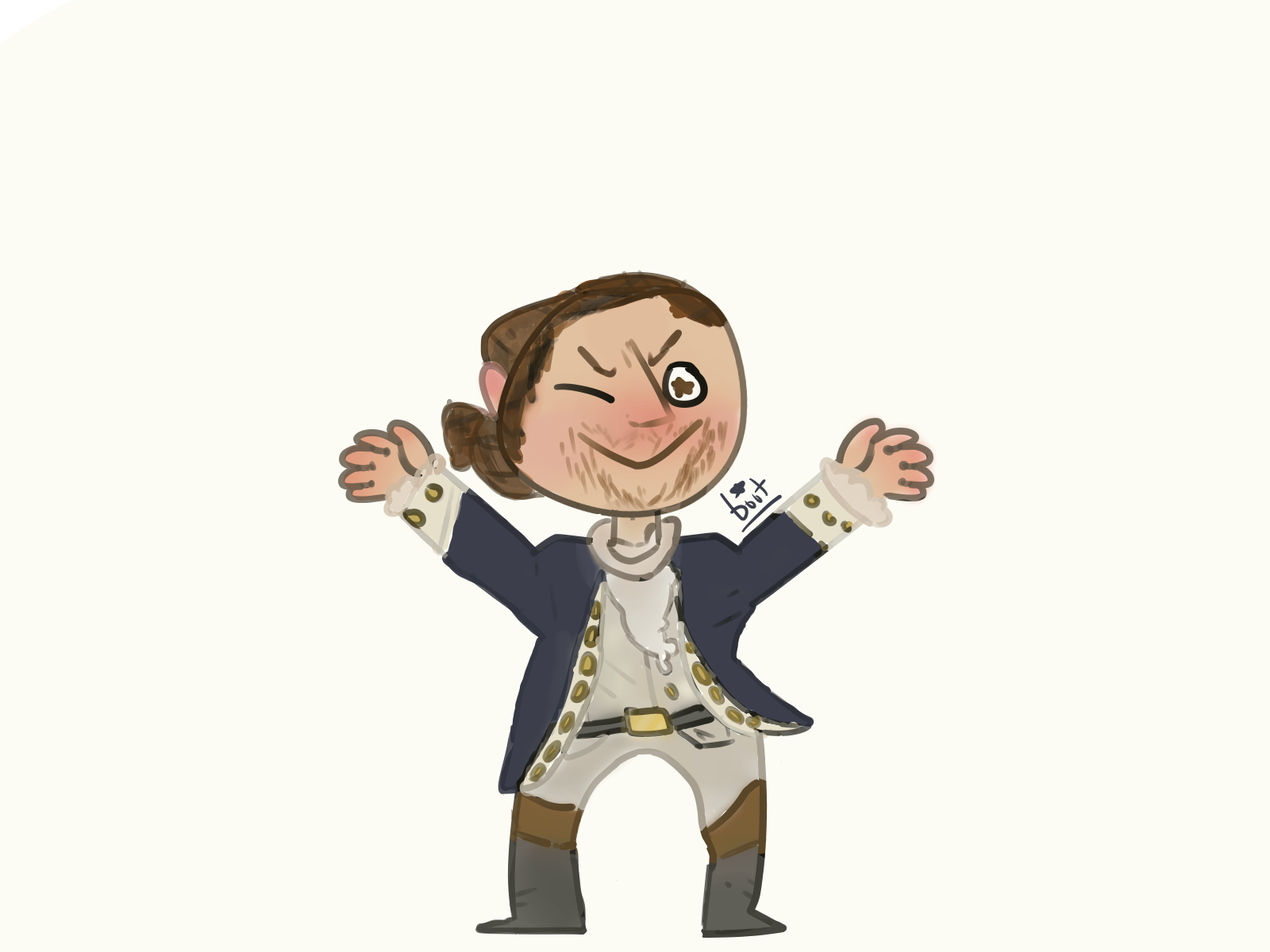 Alexander Hamilton - Alexander Hamilton As A Cartoon (1600x1200), Png ...