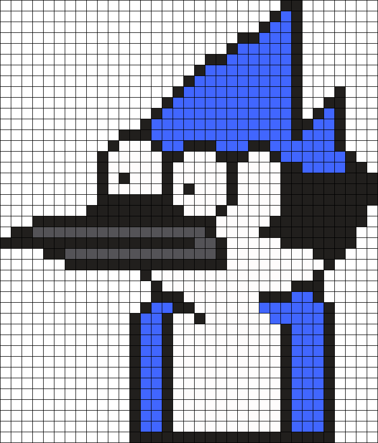 Minecraft Pixel Art Regular Show