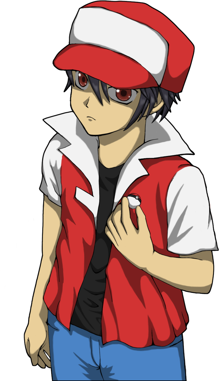 Pokemon Trainer Red Png Vector Royalty Free Download - Pokemon Red ...